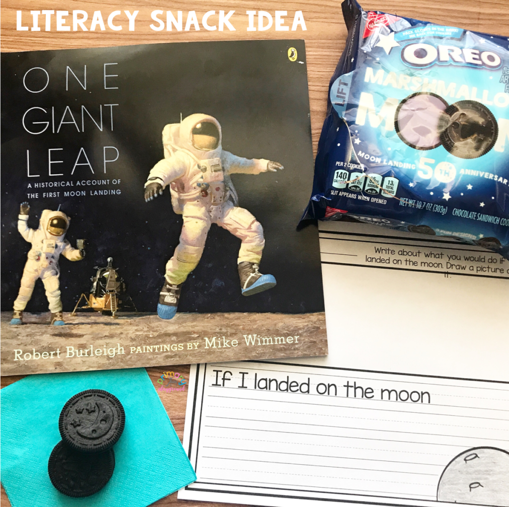 Literacy Snack Idea Moon Landing - Primary Playground