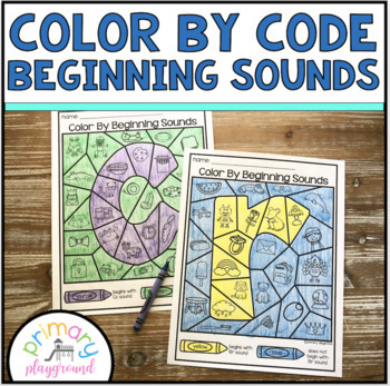 Color By Code Beginning Sounds - Primary Playground