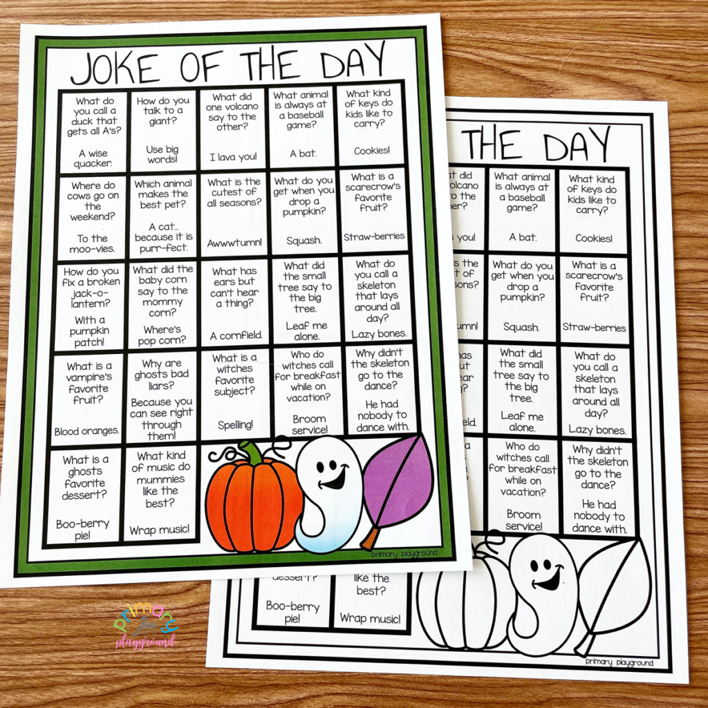October Joke Of The Day - Primary Playground