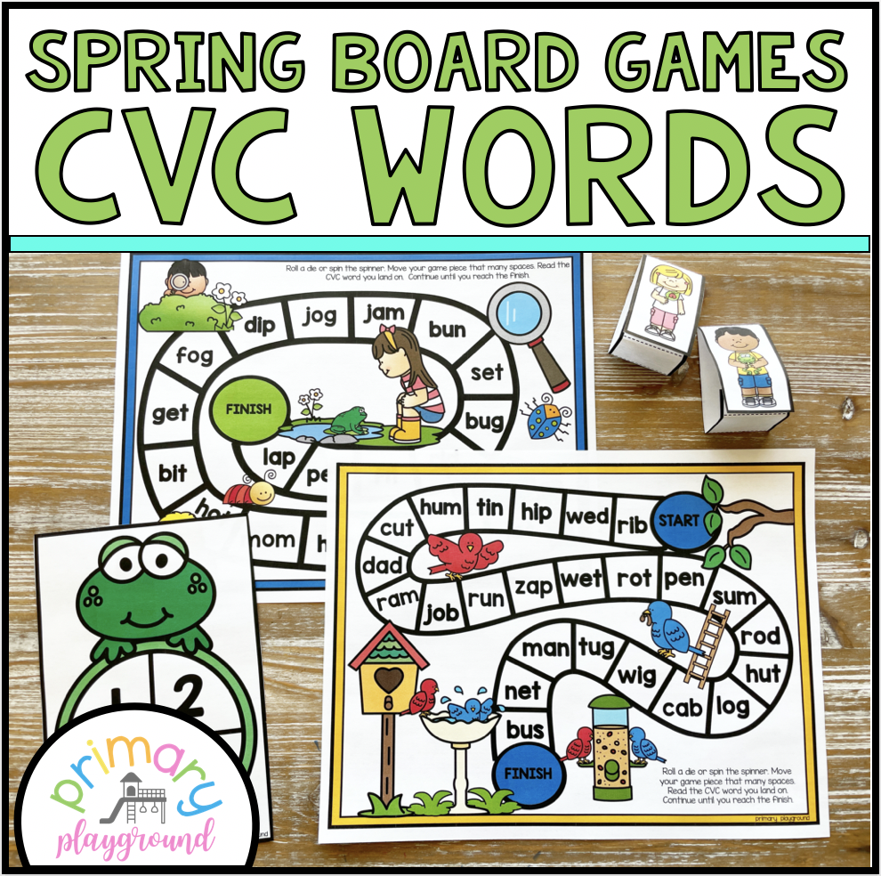 Spring CVC Board Games - Middle Sounds - Primary Playground