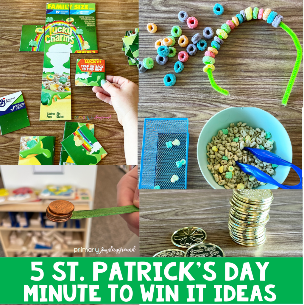 St. Patrick's Day Minute To Win It Ideas - Primary Playground