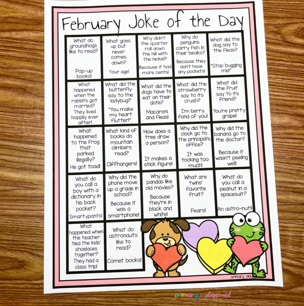 February Joke of the Day 2nd Edition - Primary Playground