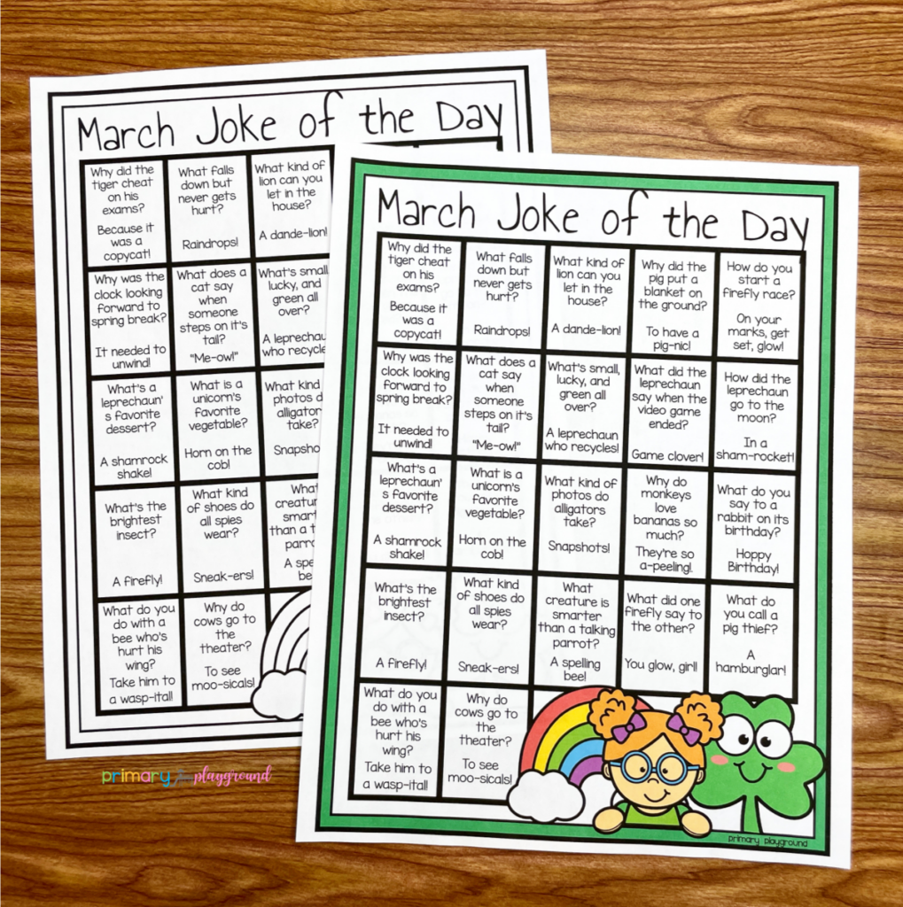 March Joke of the Day 2nd Edition - Primary Playground