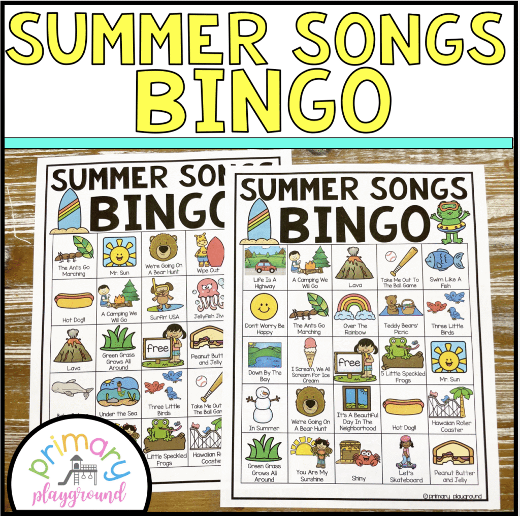 Summer Songs Bingo - Primary Playground