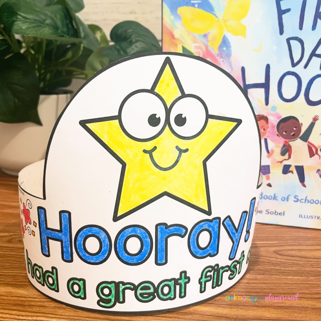Free Printable First Day of School Hat - Primary Playground