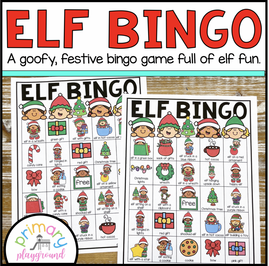 Elf Bingo | Christmas Classroom Game | Winter Holiday Party Activity ...
